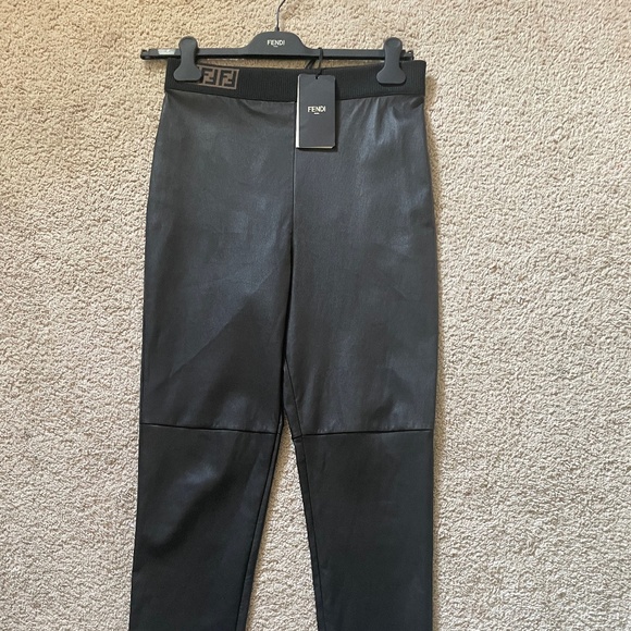 Fendi | Pants & Jumpsuits | Fendi Leather Pants | Poshmark